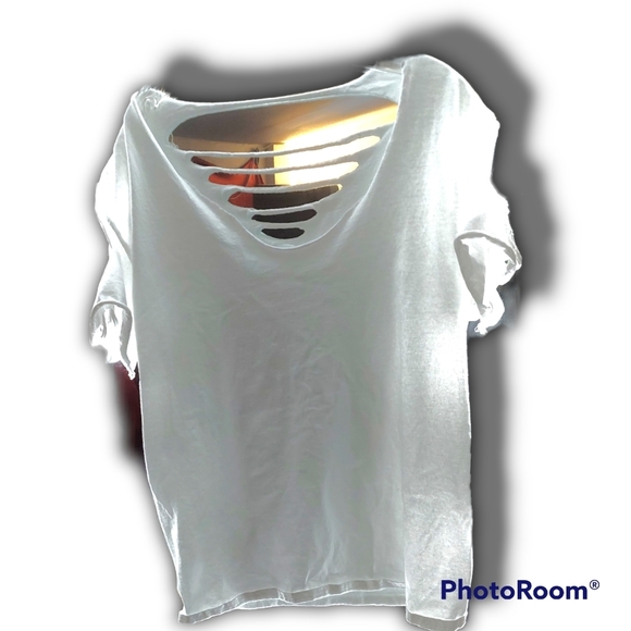 Undefined | Tops | Slashed Back Accent Top Size 2 Xl Nwot | Poshmark